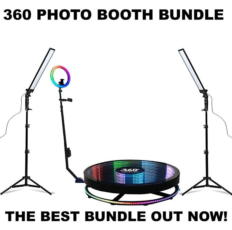 36in 360 Infinity Photo Booth Automatic Spin CLEARANCE Infinity LED 360 ...