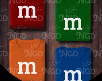 M and m svg | Etsy