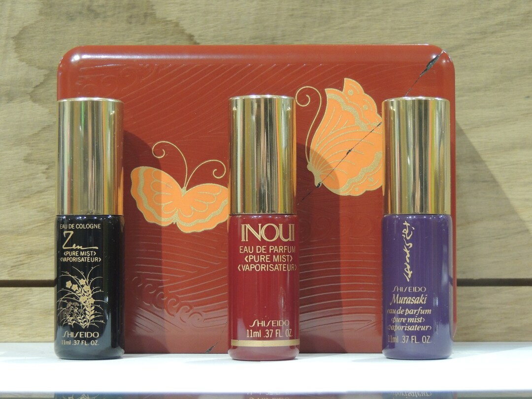 Shiseido Set: Zen Eau De Cologne 11ml Inoui Eau De Parfum 11ml Murasaki ...