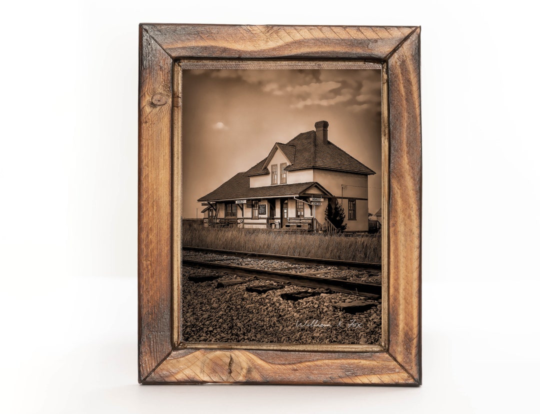 Old Restored Train Station in Alberta Ghost Town Rustic Style - Etsy Canada