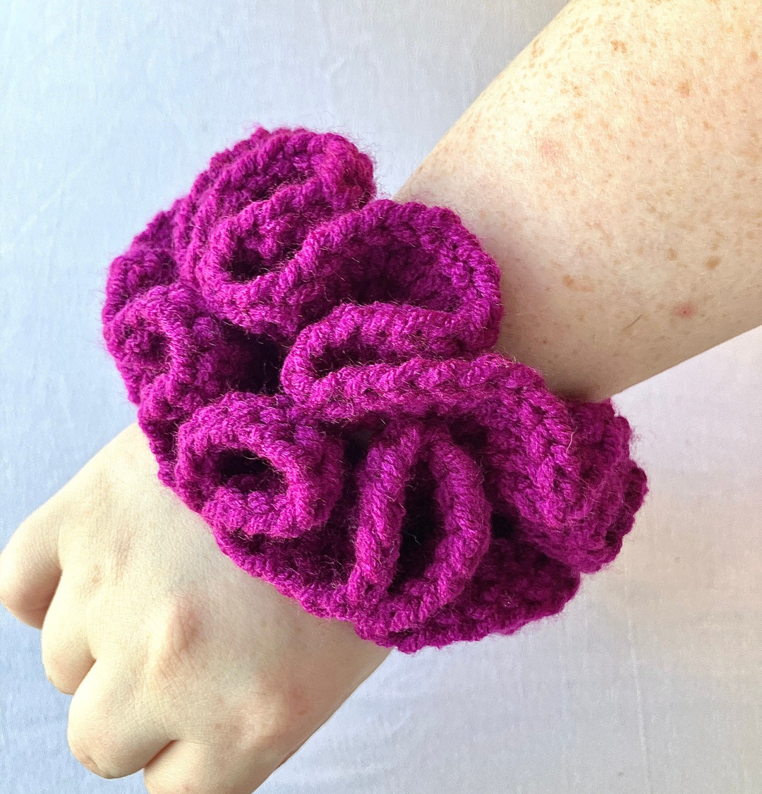 Set of 2 Crochet Scrunchies - Etsy
