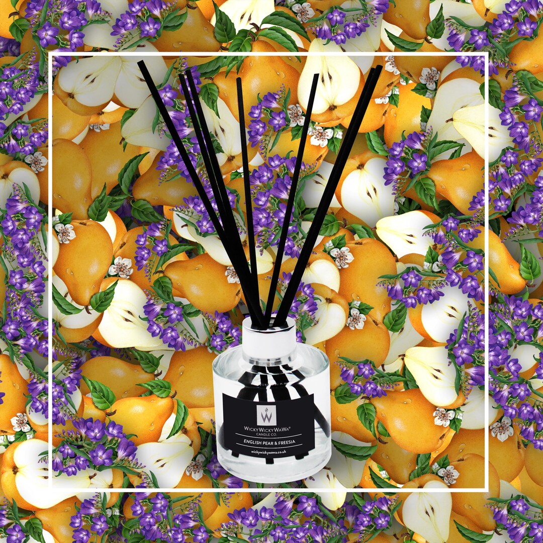 English Pear & Freesia Reed Diffuser: Handmade Vegan Home Scent - Etsy