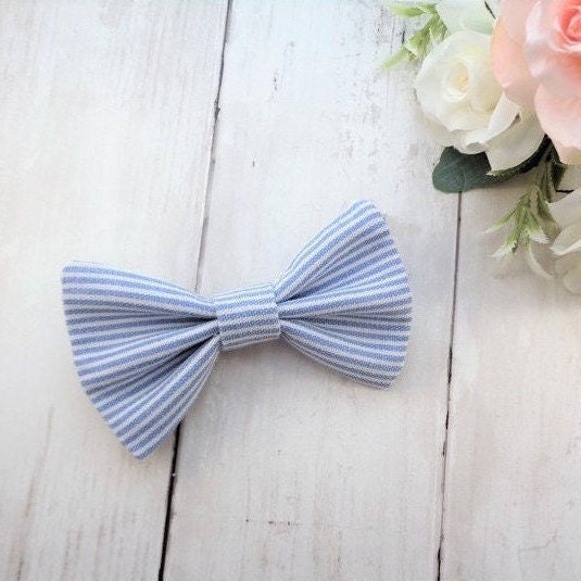 Denim Bow Sibling Set, Blue Sister Brother Bow Set, Matching Bow Tie ...