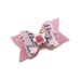 Pink Flower Bow Hello Hair Bow Pretty Hair Bow - Etsy