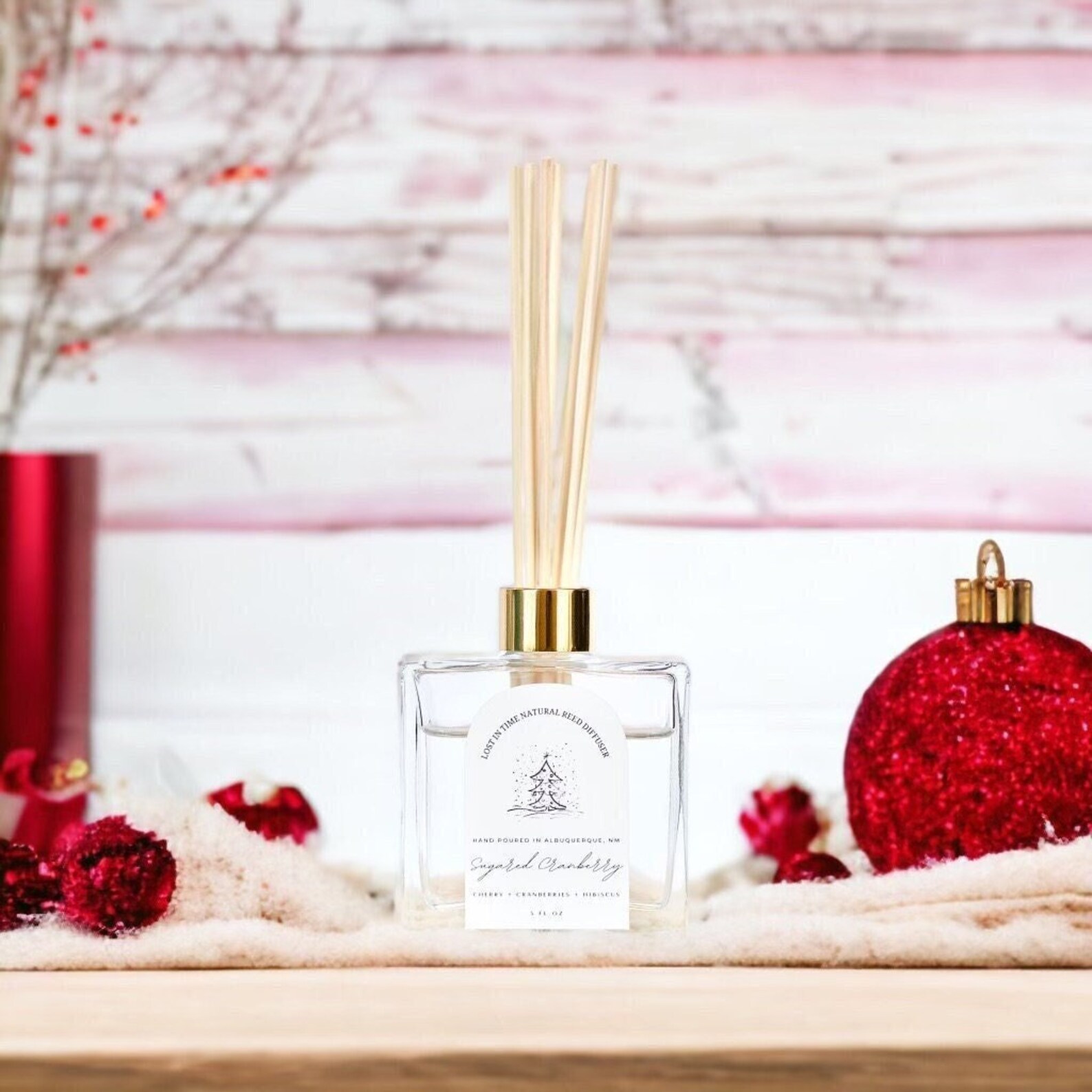 Sugared Cranberries Reed Diffuser | Holiday Scent | Room Diffuser | Oil ...
