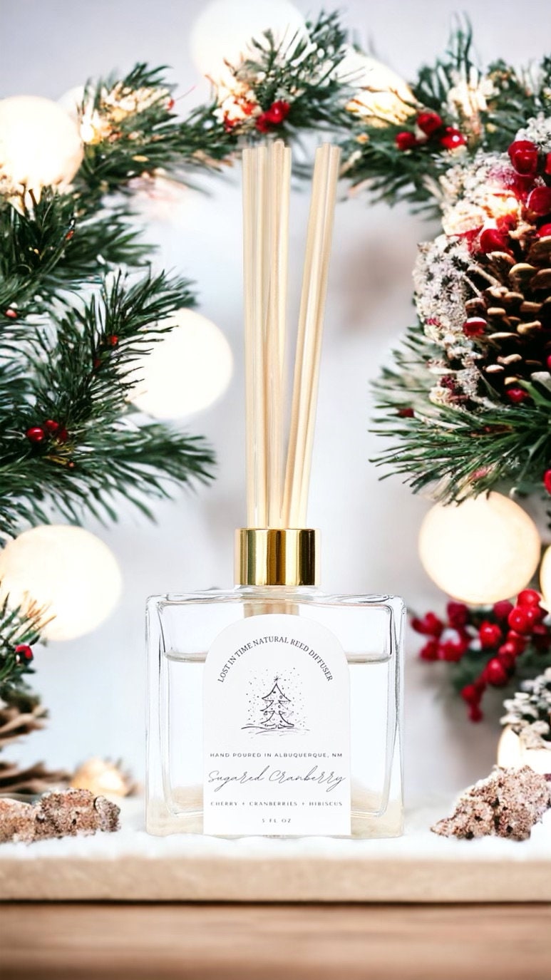 Sugared Cranberries Reed Diffuser | Holiday Scent | Room Diffuser | Oil ...