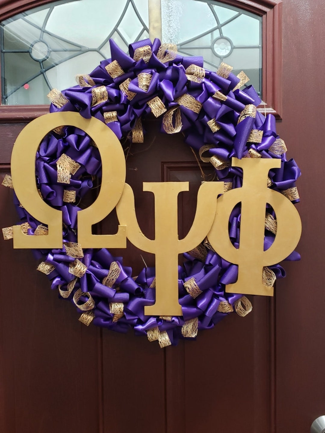 Omega Psi Phi Custom Made Wreath - Etsy