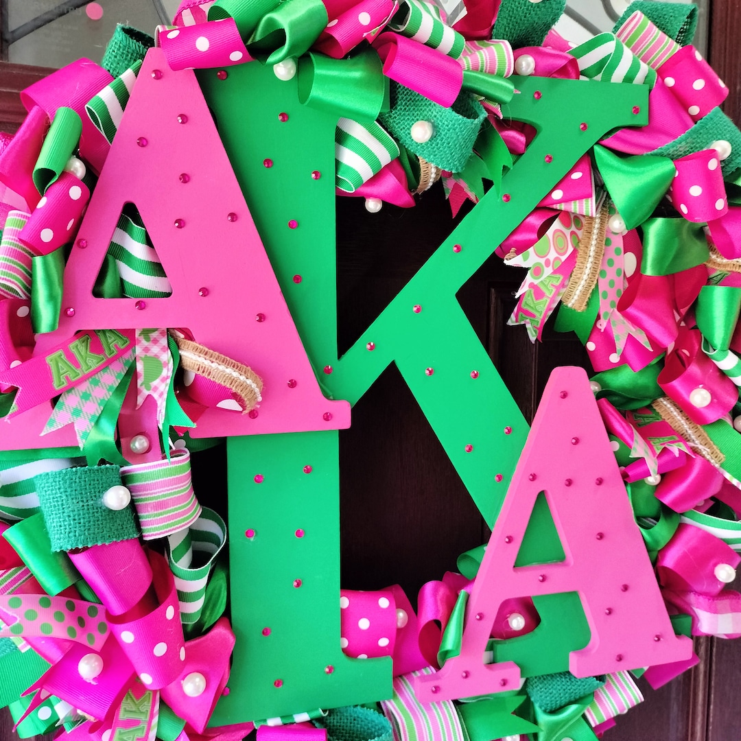 Bedazzled AKA Wreath - Pearls & Hot Pink Rhinestones - Etsy