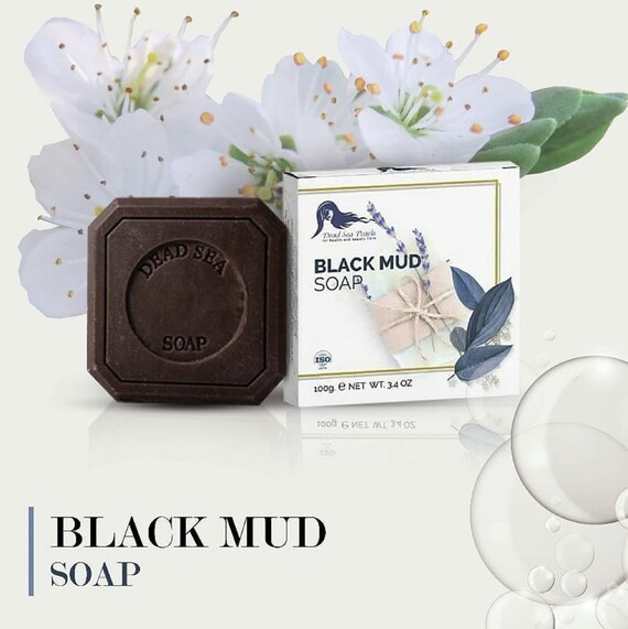 2 Pcs Dead Sea Black Mud Soap Bar 100 Gr Deep Cleansing | Etsy