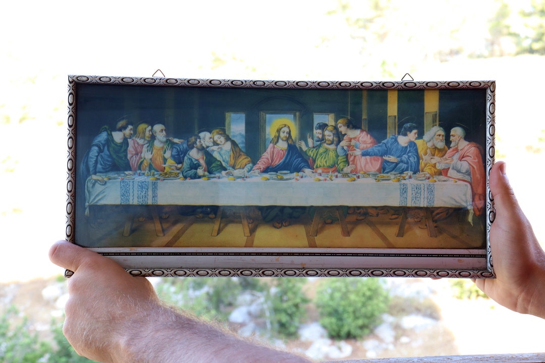 Vintage Last Supper Icon Collectible Religious Art Piece Rare & Sacred ...