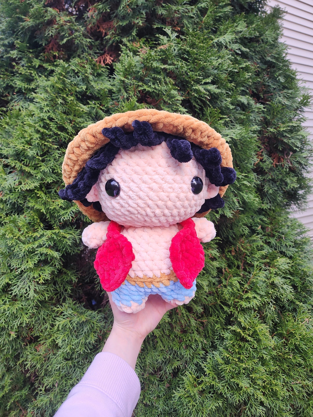 Luffy Anime One Piece Monkey D Luffy Plushie Cute Gift Stuffed Animal ...