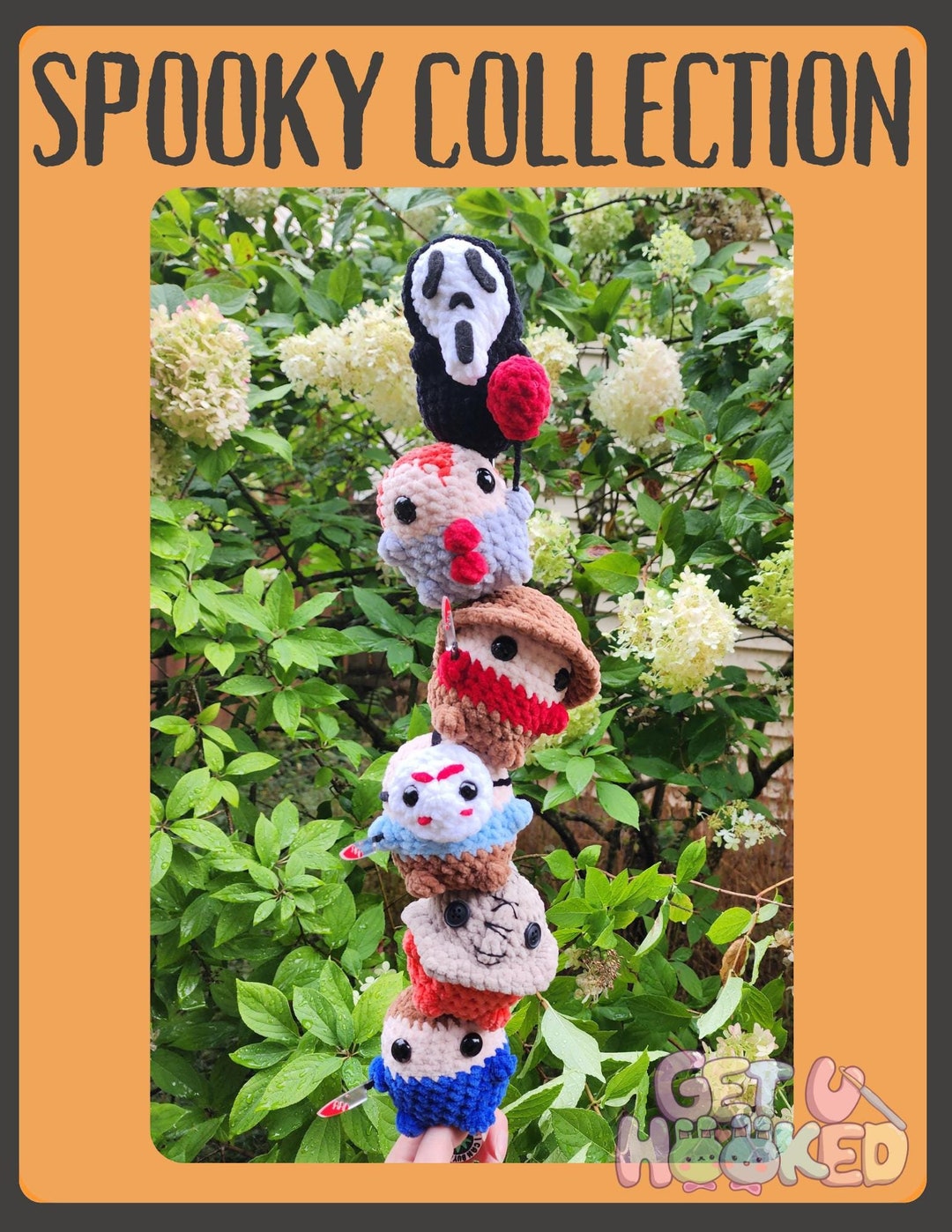 PATTERN Spooky Collection Horror Halloween Scary Movie Crochet Freddy ...