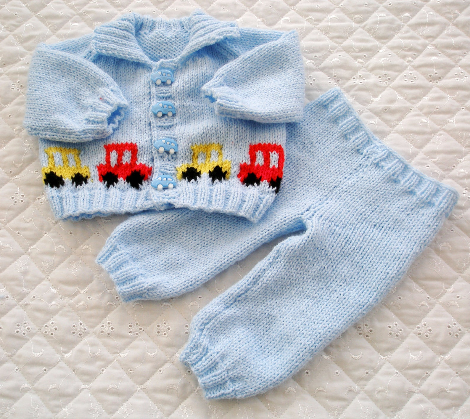 Baby Car Cardigan Knitting Pattern: 0-6 Month Reborn Doll Outfit (PDF ...