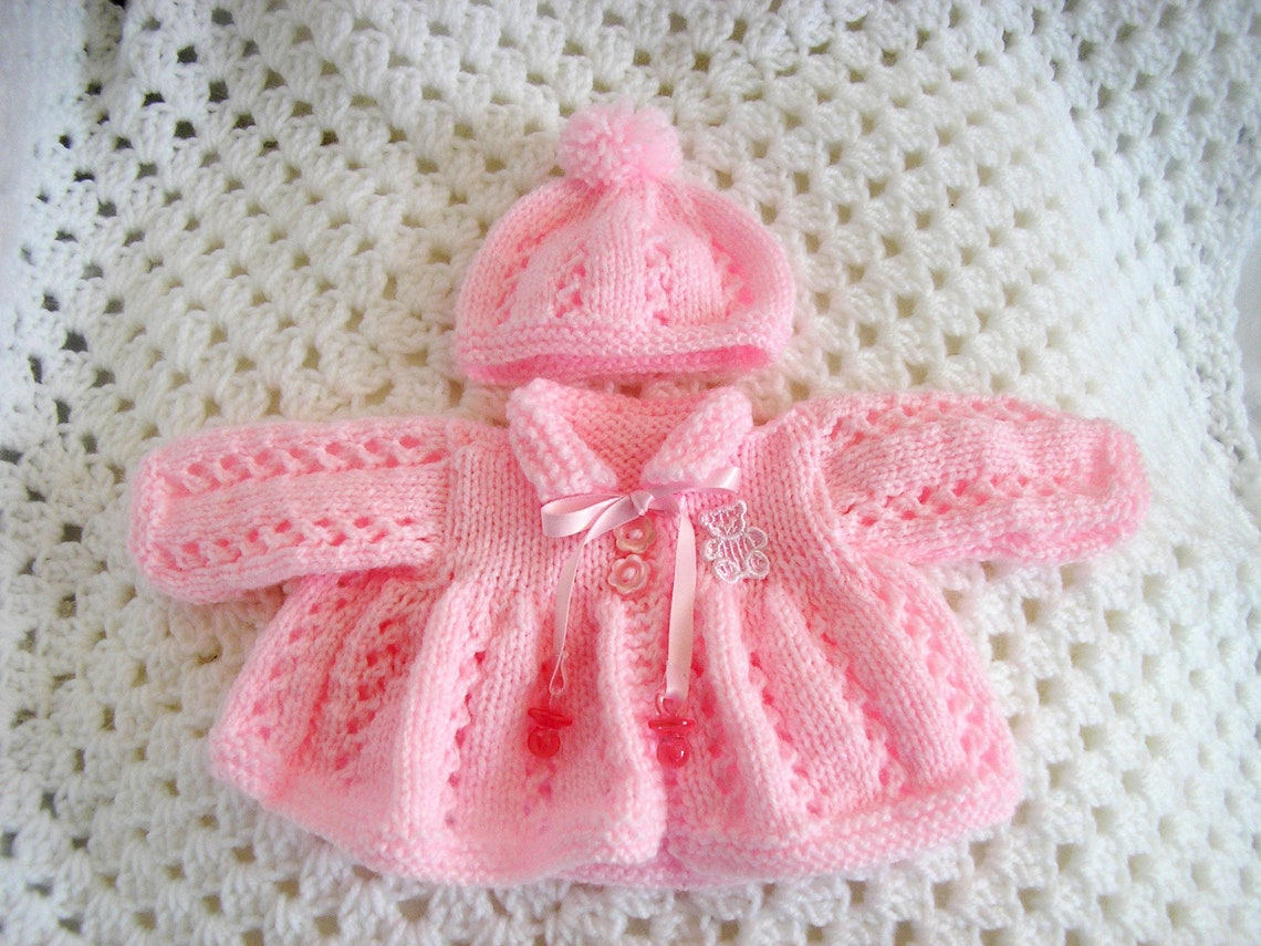 Dolls Clothes Knitting Pattern Lacy Pram Set Pdf for 10 Inch Dolls ...