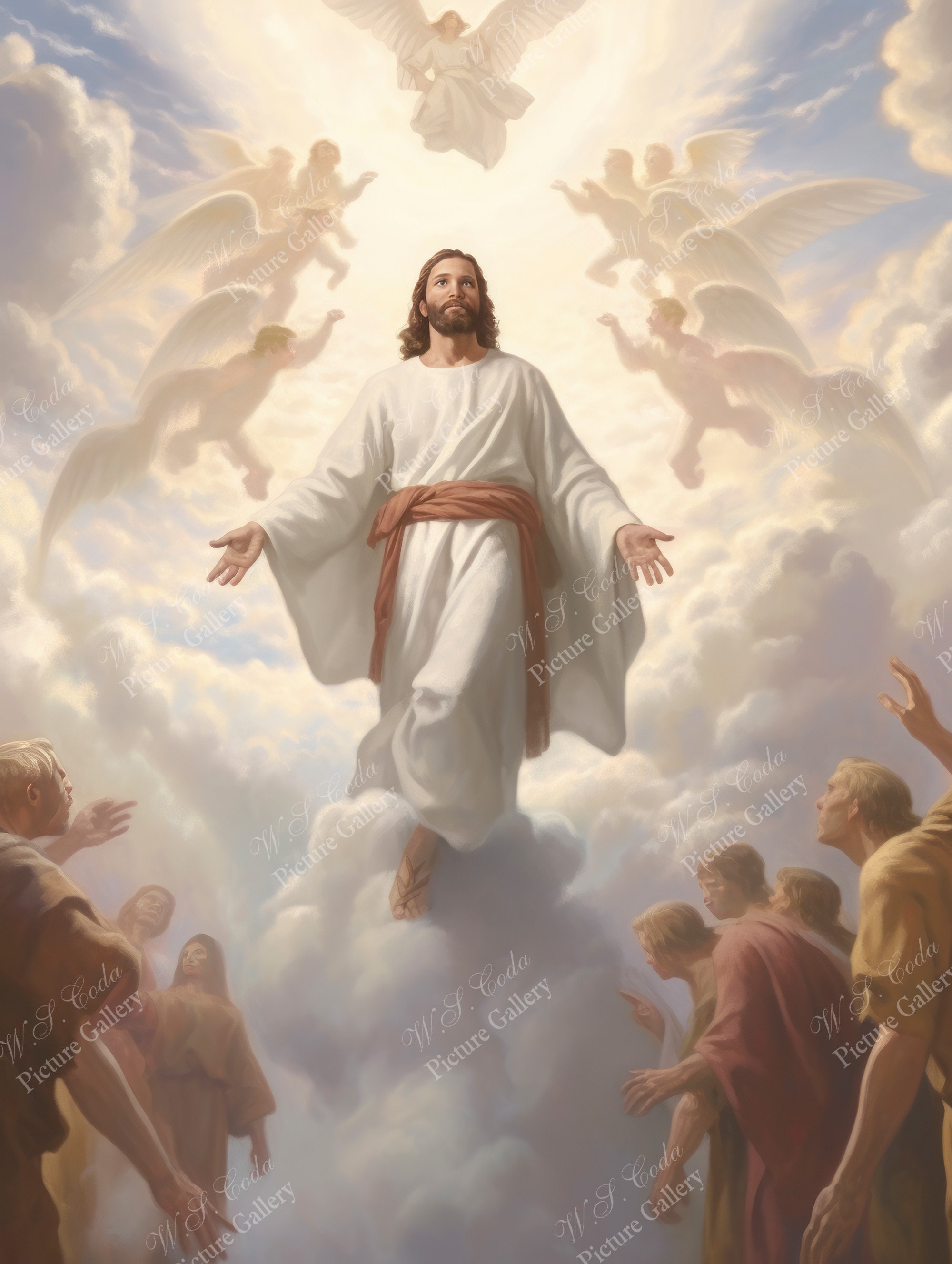 Jesus Rising To Heaven