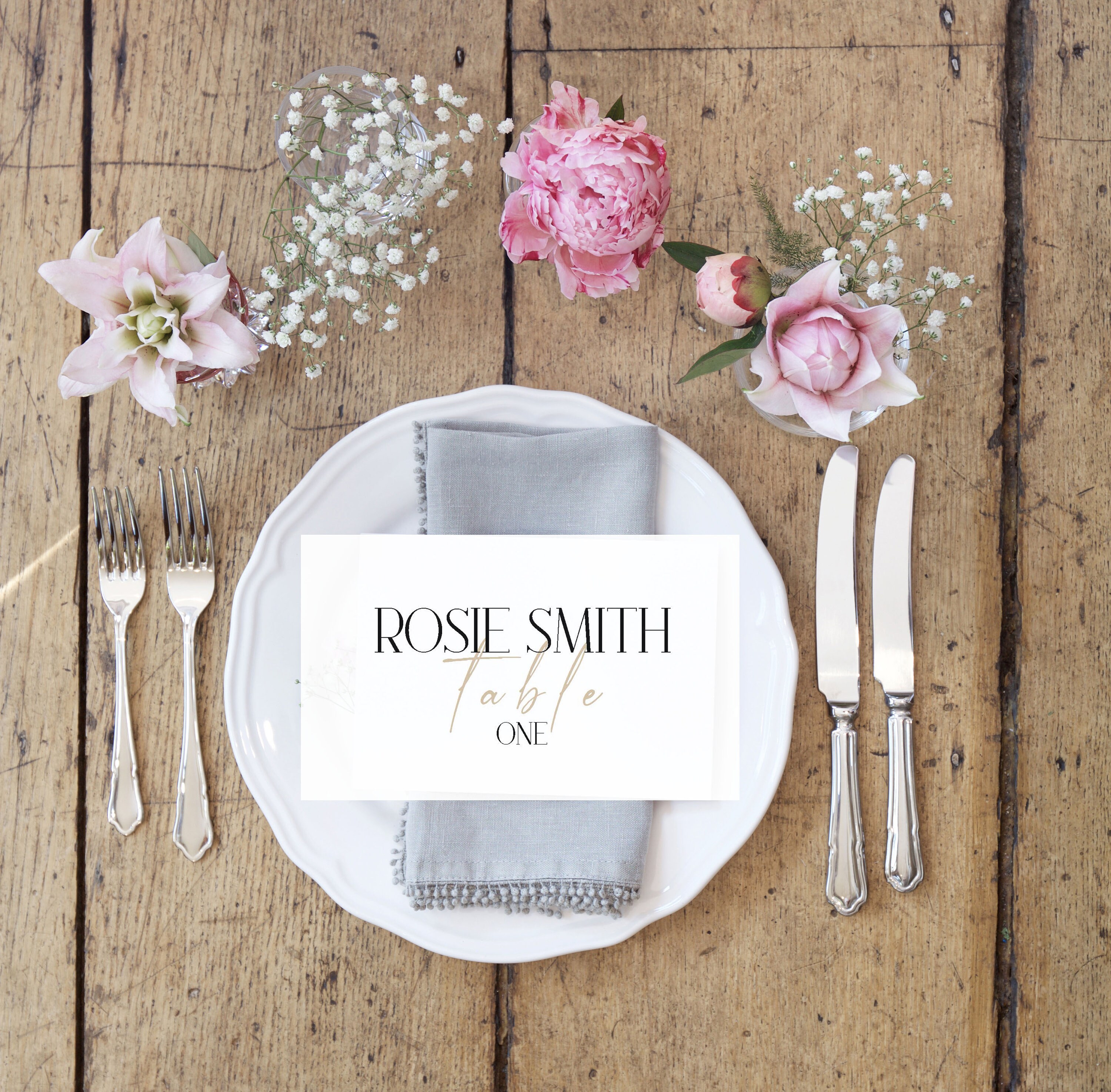 Customizable Place Card - Editable PDF Instant Download. Customize ...