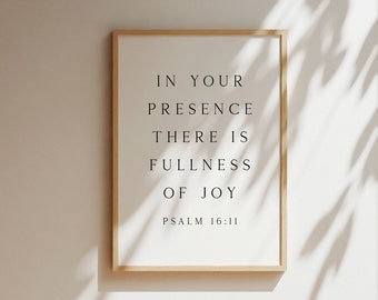 In His Presence There is Fullness of Joy DIGITAL PRINT Modern Christian ...