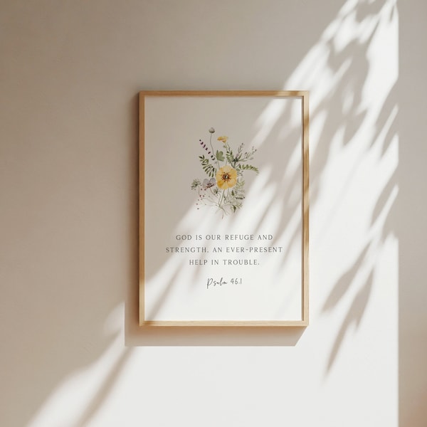 Psalm 46 1 - Etsy
