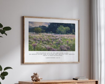 Great is Your Faithfulness Lamentations 3:22-23, Christian Wall Art ...