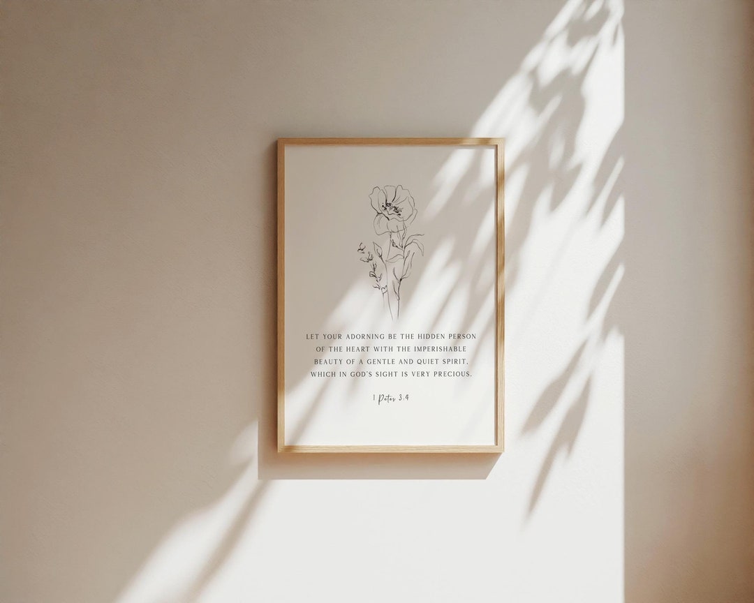 Imperishable Beauty of a Gentle and Quiet Spirit 1 Peter 3:4, Christian ...