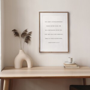 Great is Your Faithfulness - Lamentations 3:22-23, Christian Wall Art ...