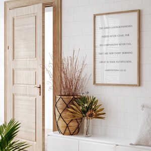 Great is Your Faithfulness - Lamentations 3:22-23, Christian Wall Art ...