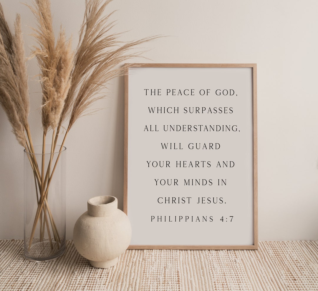 The Peace of God Which Surpasses Understanding - Philippians 4:7 ...