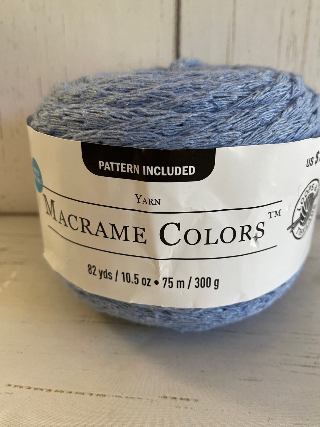MACRAME COLORS cornflower Blue Loops & Threads - Etsy
