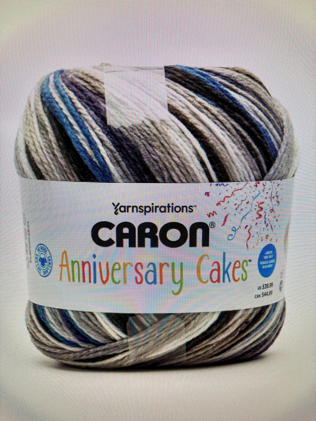 PEBBLE PATH YARN Caron Anniversary Cakes, 1061 Yards, 35.3 Oz. 35.3 Oz ...