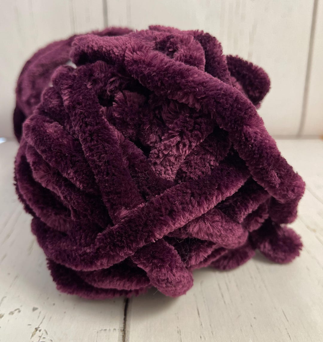 Royal Purple Yarn ~ ROYAL VELVET ~ Jumbo 7, Loops & Threads ~ Free ...