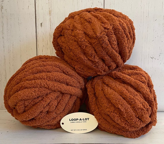 JUMBO Chenille Yarn NEW COLOR Canyon Loop-a-lot | Etsy