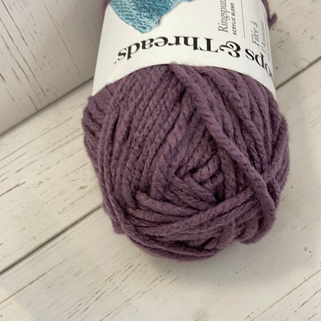 GRAPE JAM Yarn Ringspun Loops & Threads - Etsy