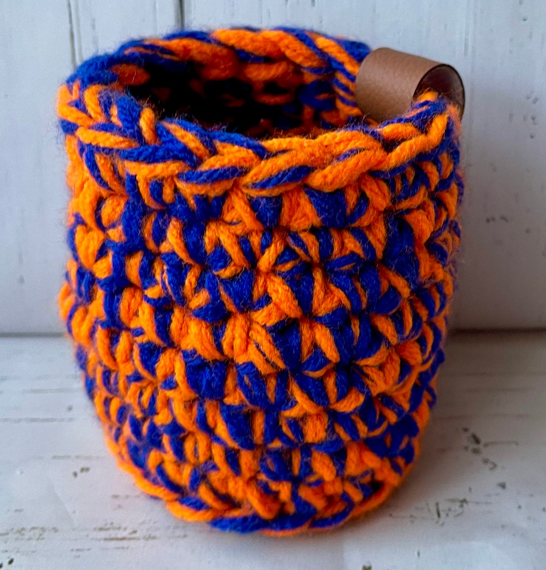 Crochet College Cozy: Custom School Color Drink Holder - Etsy