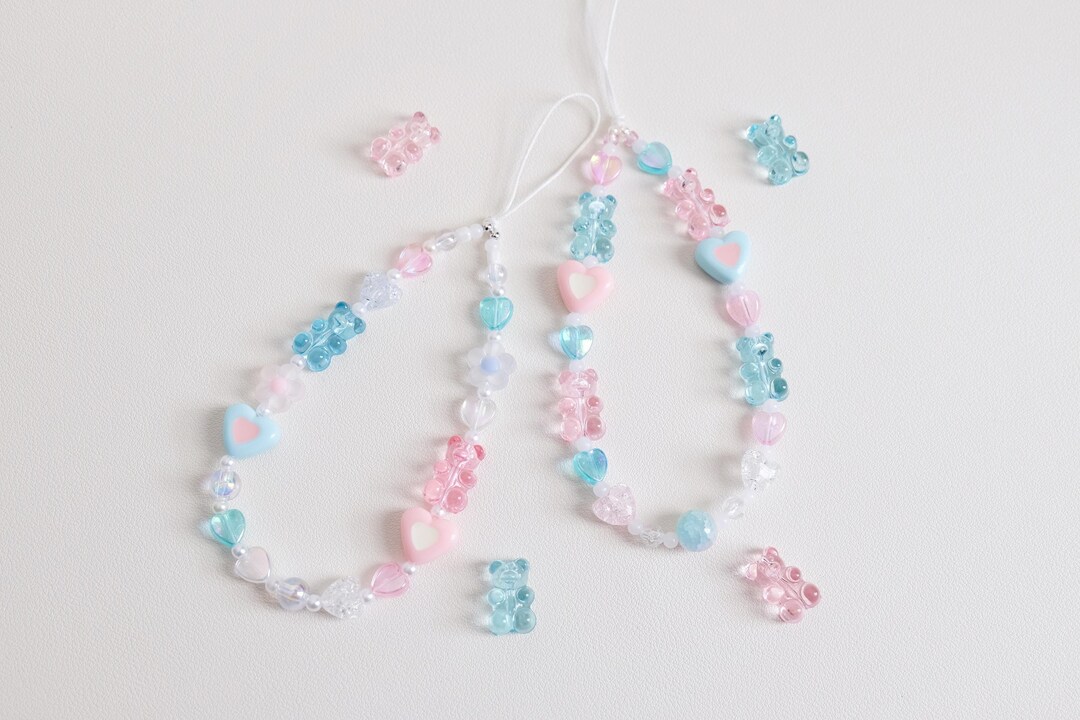 KPOP Seventeen SVT Teddy Bear Beaded Phone Lightstick Strap - Etsy