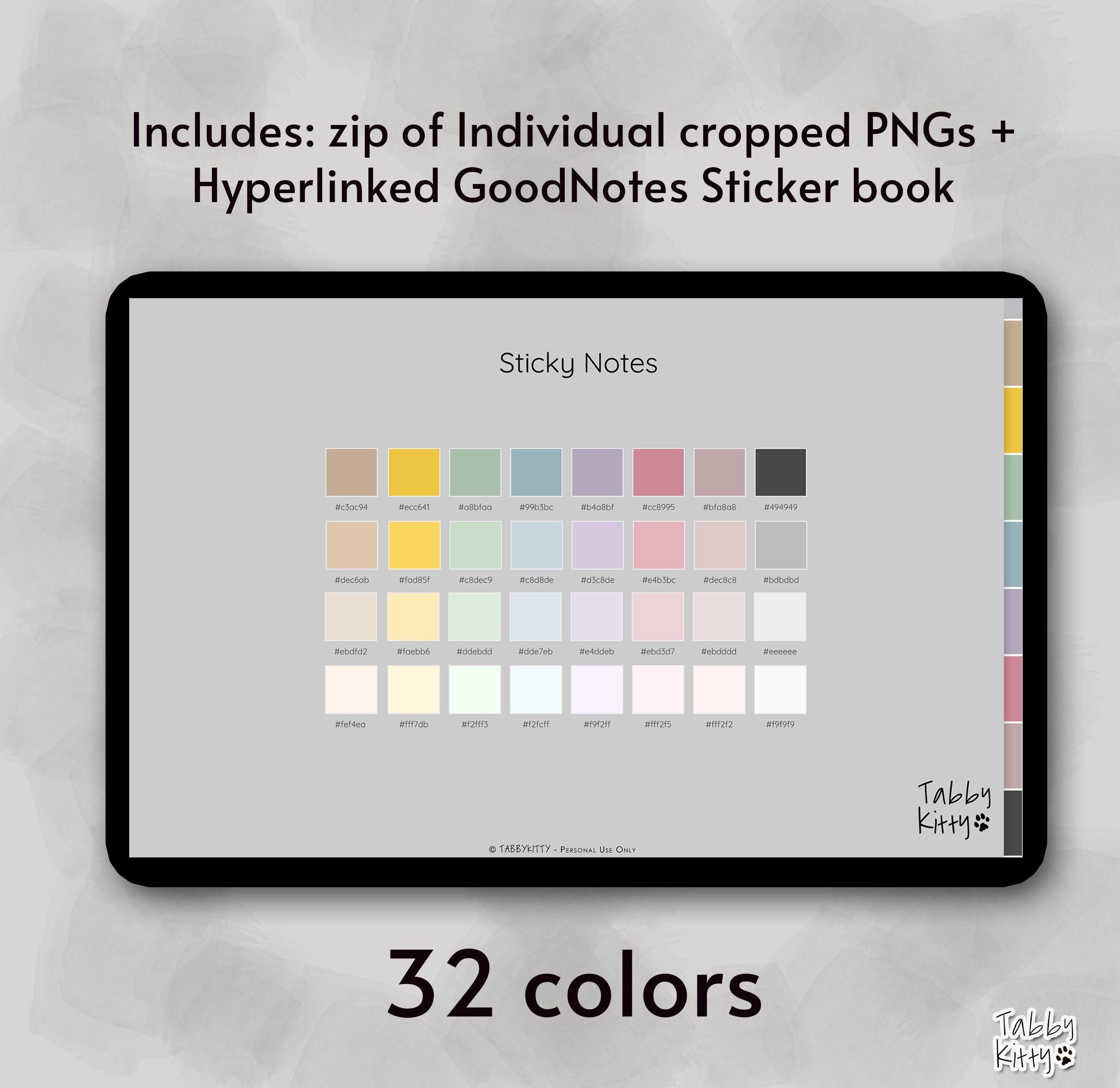 GOODNOTES Sticky Notes Digital Stickers Bundle Pack PNG - Etsy