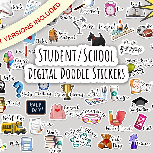 Student Planner Stickers - Etsy