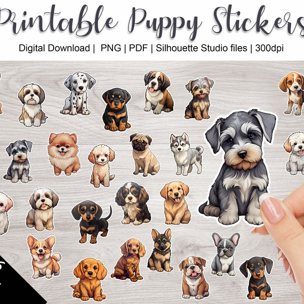 Puppy Sticker - Etsy