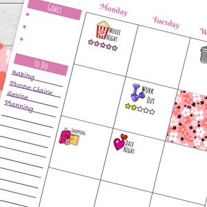 Star Rating Planner Stickers Printable Sheets, Rating Stars, Digital ...