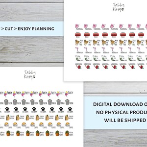 Everyday Planner Stickers Printable Digital Functional Daily Doodles ...