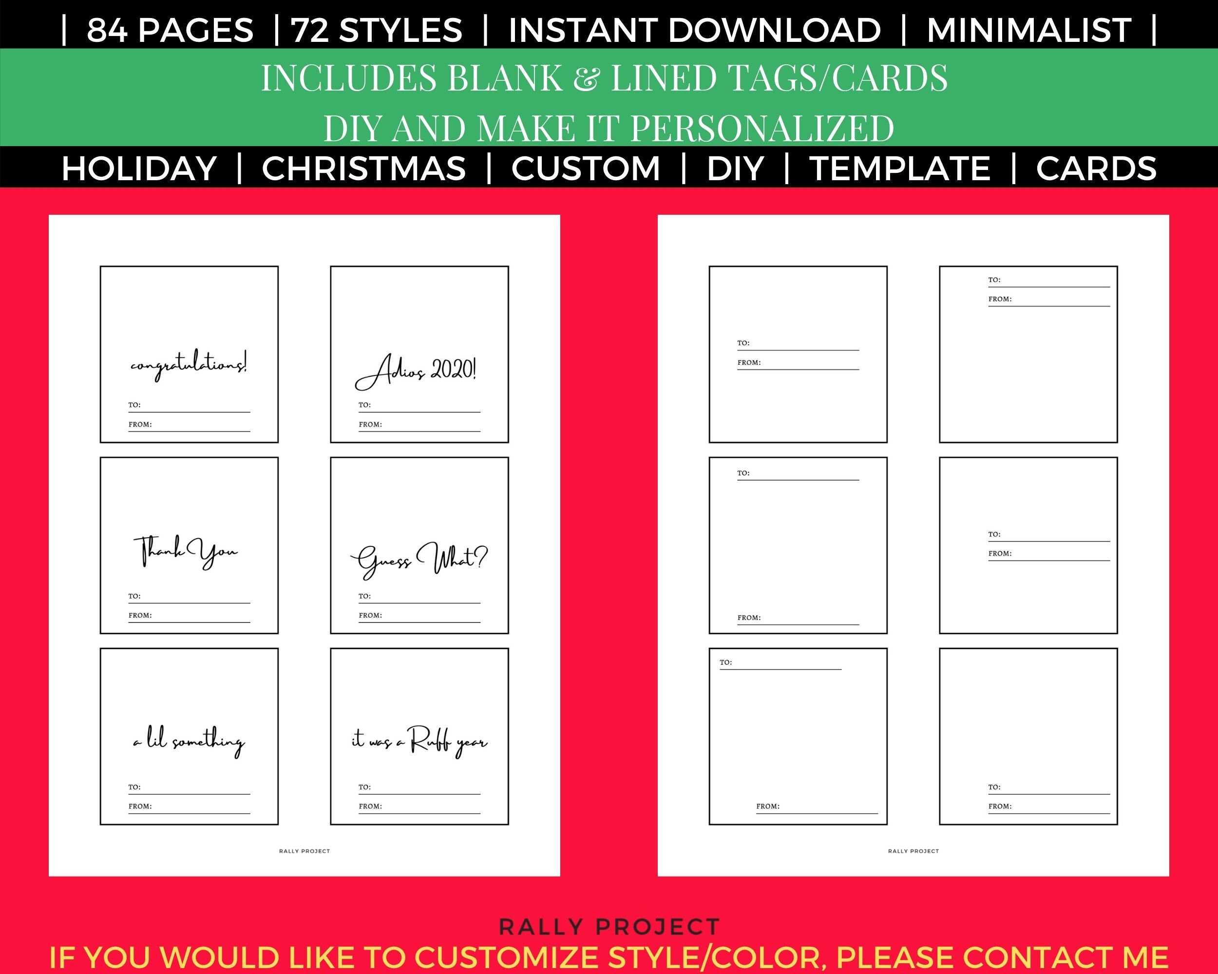 Christmas Gift Tags Holiday Gift Tags Gift Tags Holiday Card Christmas ...