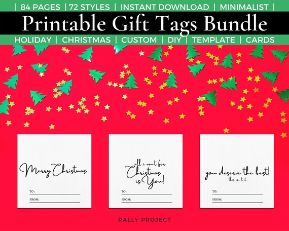 Christmas Gift Tags Holiday Gift Tags Gift Tags Holiday | Etsy