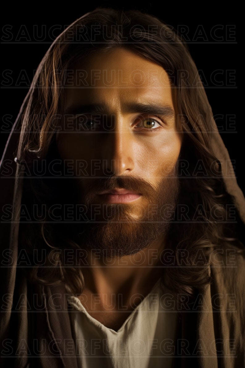 HD Rendered Shroud of Turin Jesus, Big Image Large Wall Print Digital ...