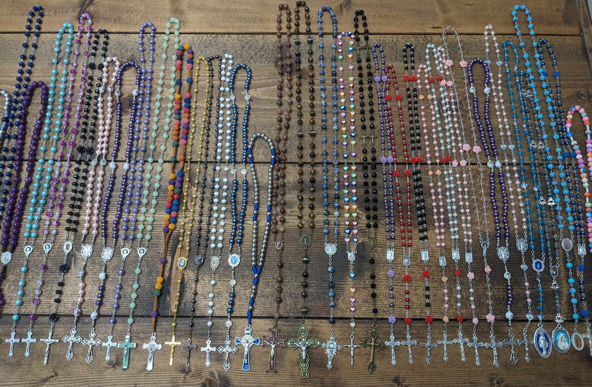 Rosary Mega-listing, 60 Different Rosaries. High Quality Rosaries, Confirmation, First Communion ...