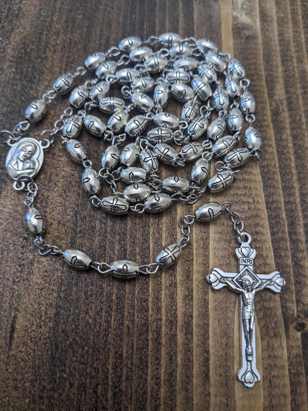 Steel Rosary, Solid Heavy Weight, Catholic Confirmation Gifts, First ...