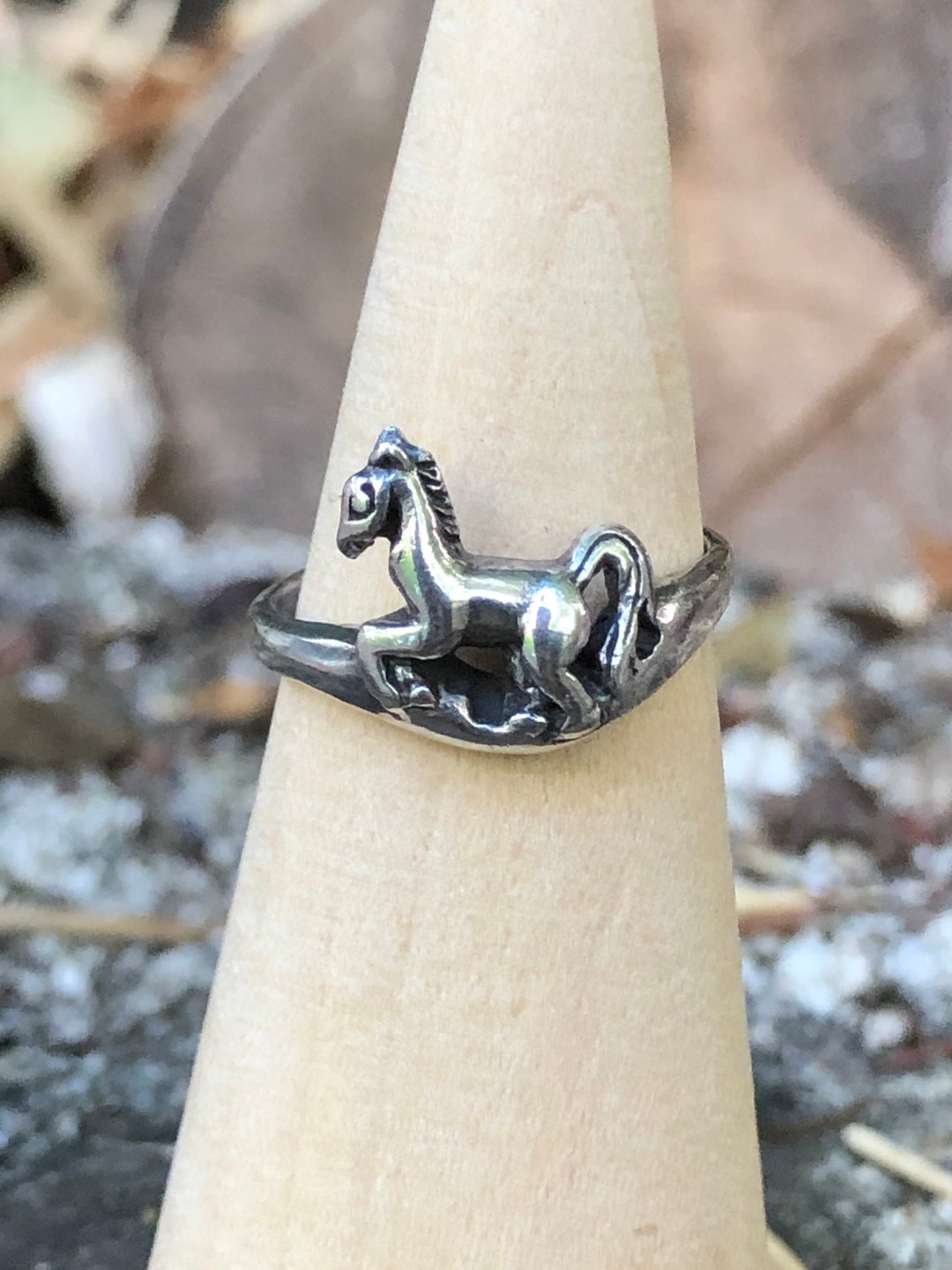 Vintage Solid Sterling Silver 926 Horse Ring Size 8 - Etsy