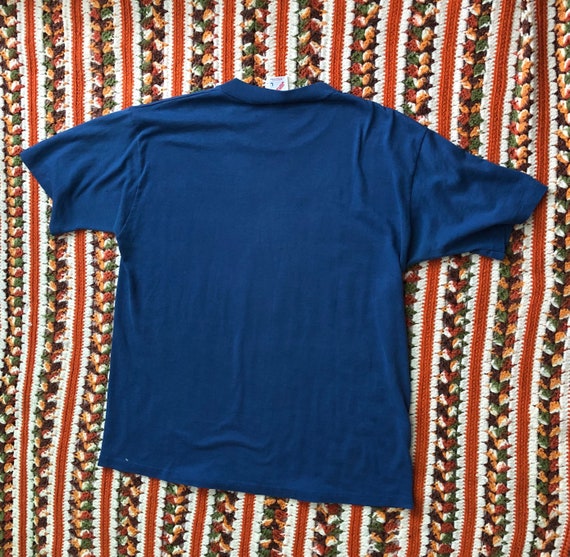 Vintage 1991 jerzees brand grizzly bear blue T-shirt - Gem