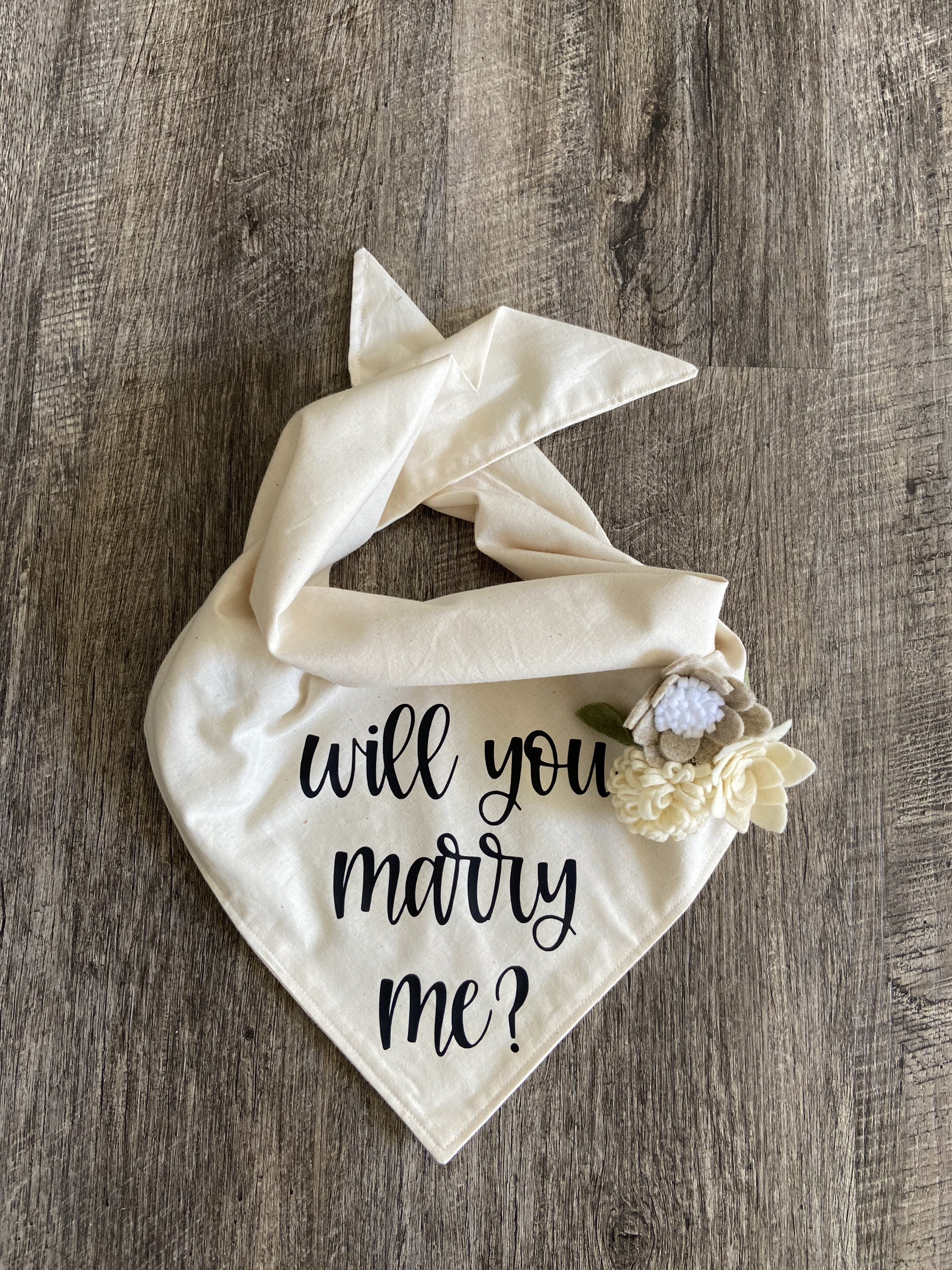 Will You Marry Me Dog Bandana My Humans Are Getting Married - Etsy
