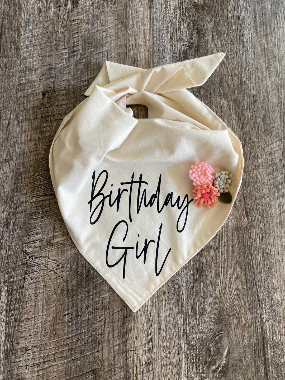 Birthday Girl Dog Bandana, Dog Birthday Bandana, Dogs First Birthday ...