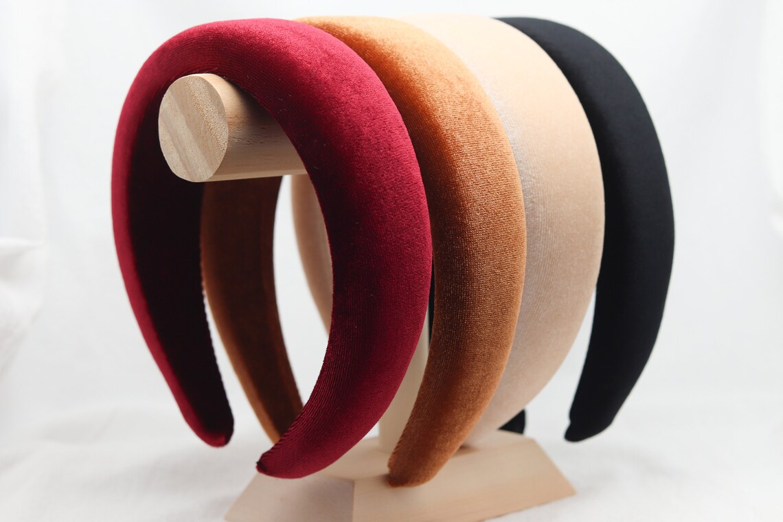 Women Velvet Padded Headband Hair Bandana Alice Band Padded - Etsy
