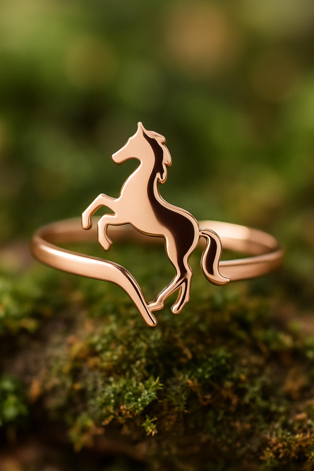Sterling Silver Rearing Horse Ring: Equestrian Jewelry Gift - Etsy